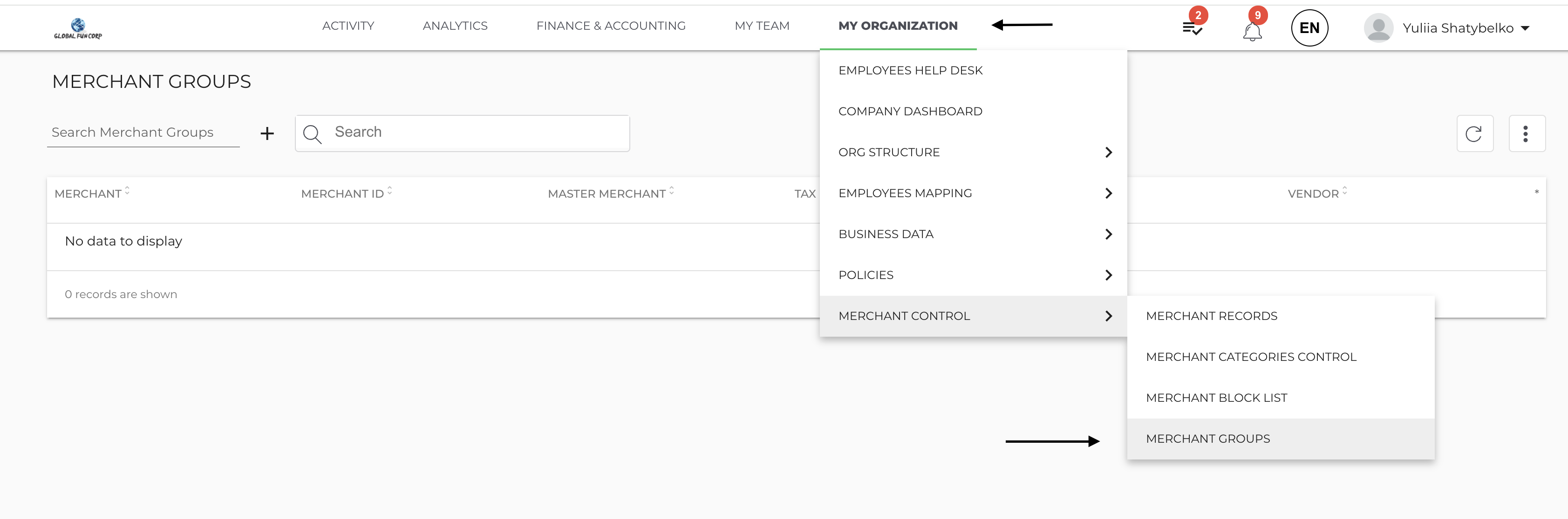 Managing Merchant Groups as a Tenant Admin – Custodia