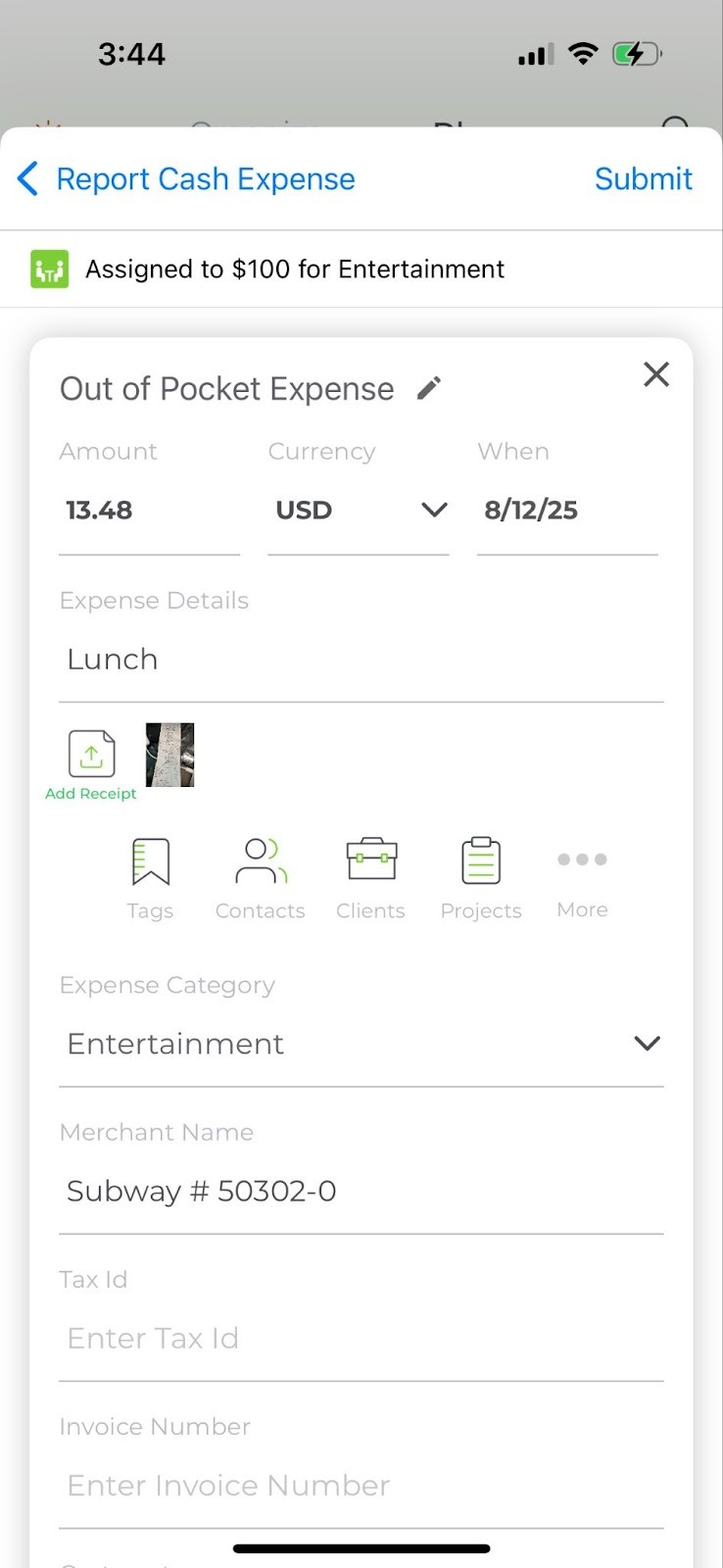 How Do I Submit a Cash Expense? – Custodia