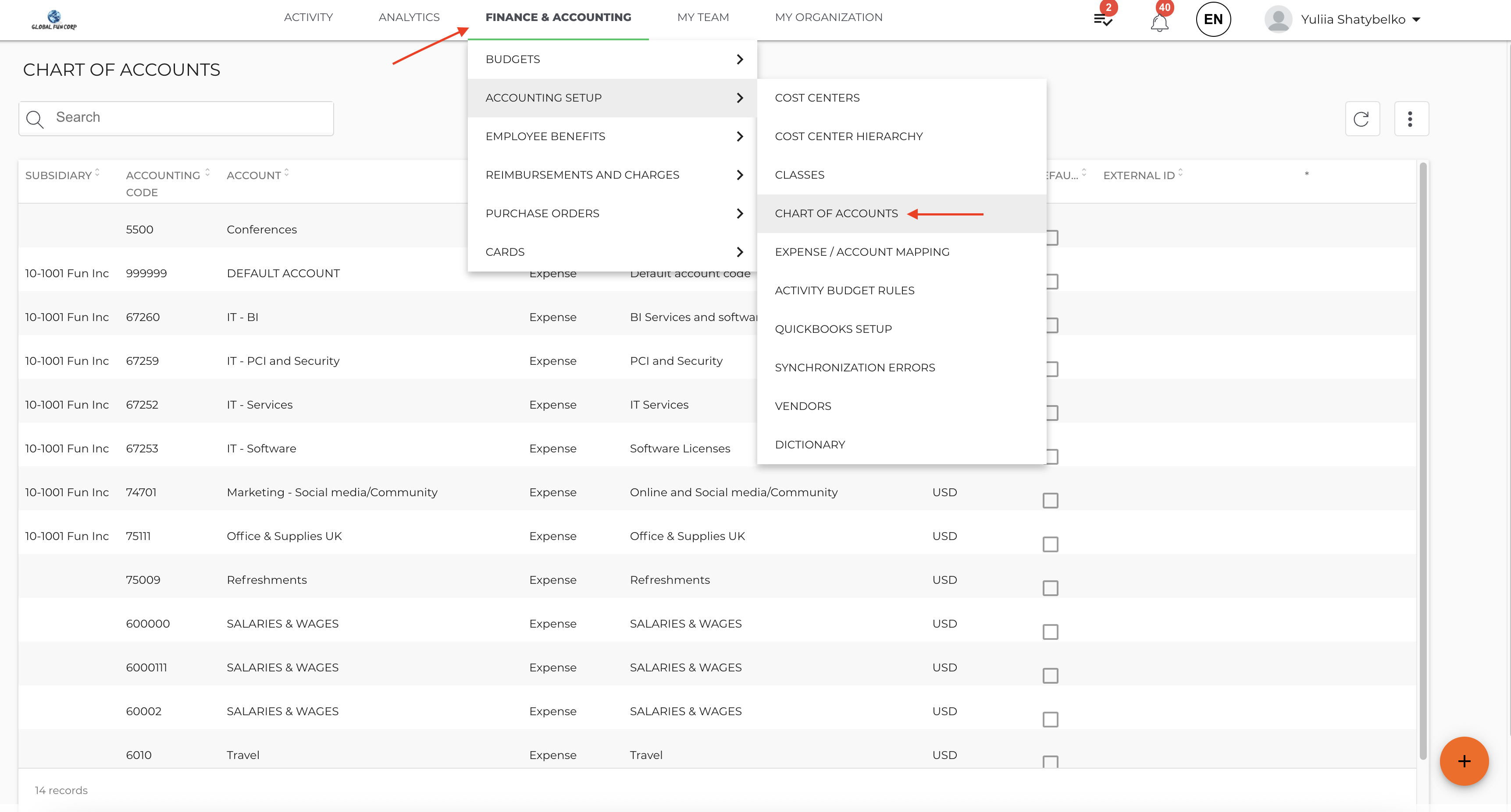 How to Create GL Accounts – Custodia